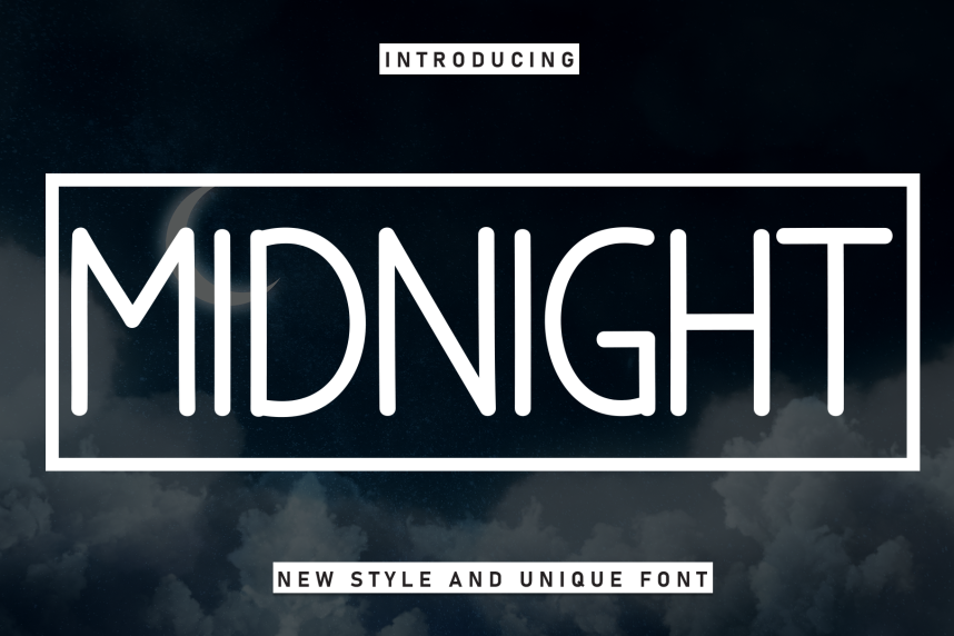 Midnight - New Style And Unique Font - Befonts