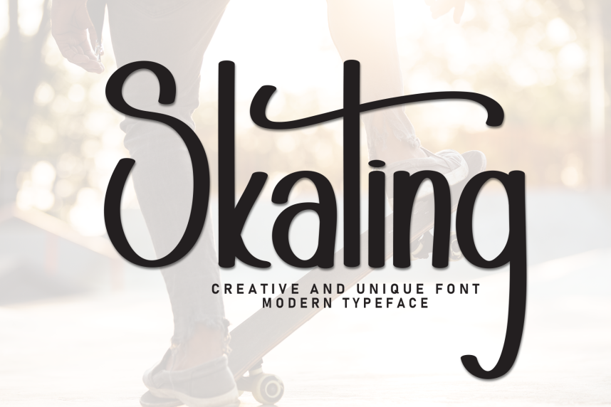 Skating - Creative And Unique Font - Befonts