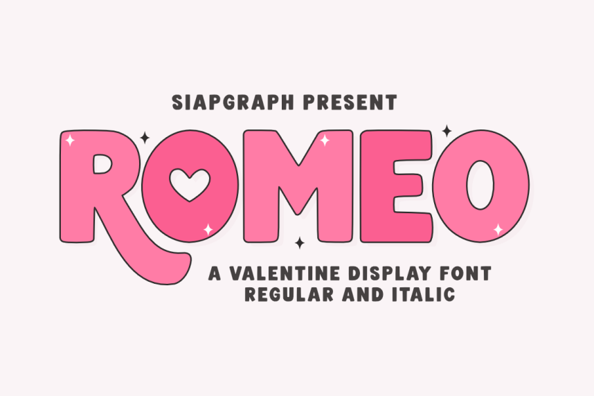 Romeo - Retro Quirky Font - Befonts