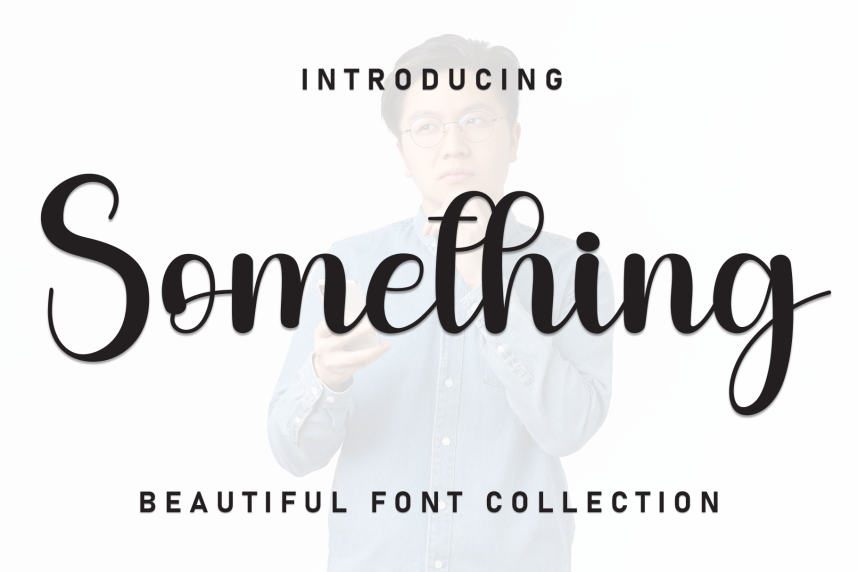 Something – Script Style Font - Befonts