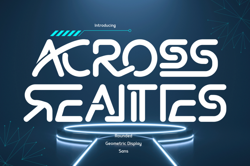 Across Realities - Futuristic Font - Download Free Font