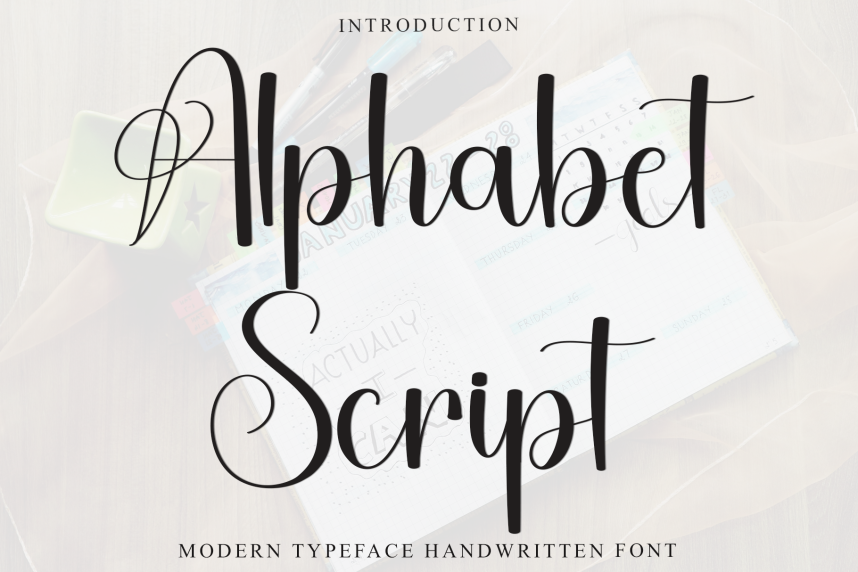 Alphabet Script - New Style And Unique Font - Download Free Font