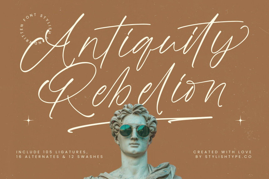 Antiquity Rebelion - Stylish Handwritten Font - Download Free Font