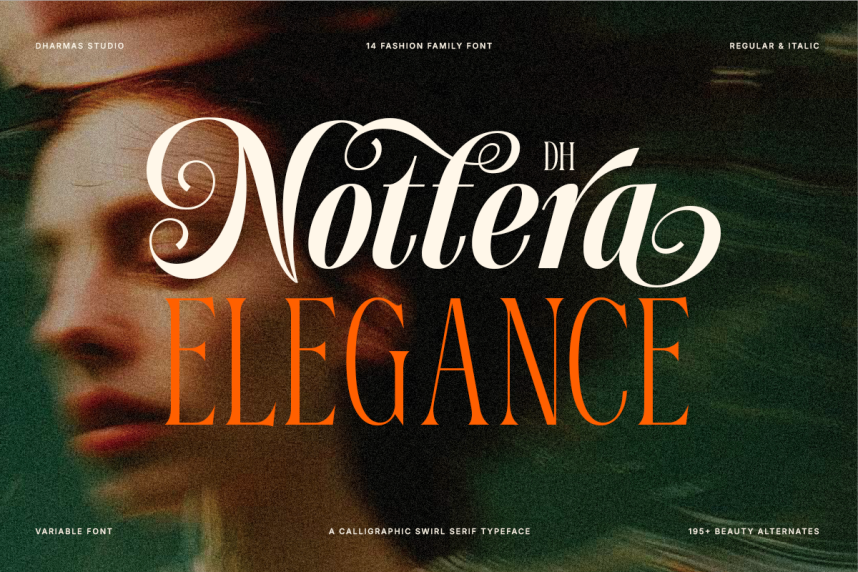 Dh Nottera Elegance Font - Befonts