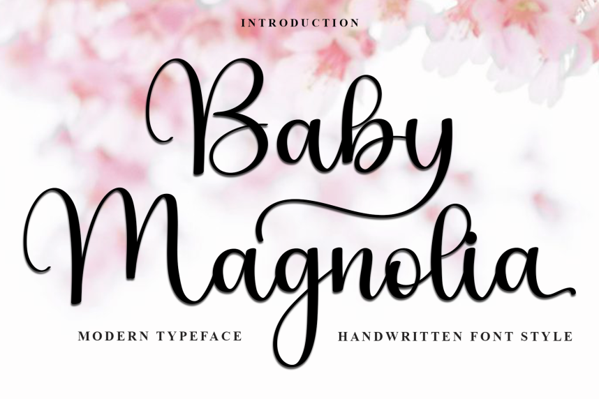 Baby Magnolia – Handwritten Script Font - Download Free Font