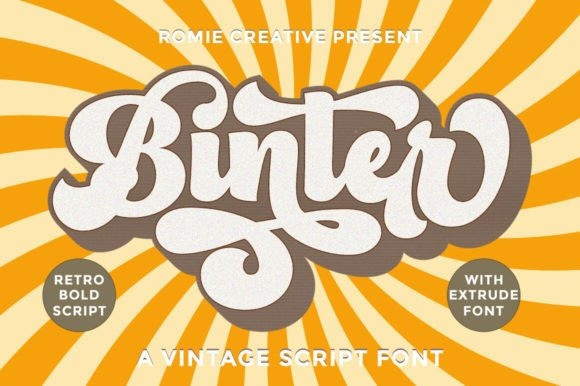 Binter Script Font - Befonts