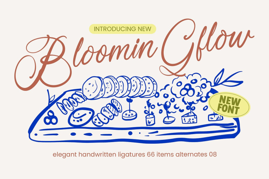 Bloomin Gflow Font - Download Free Font