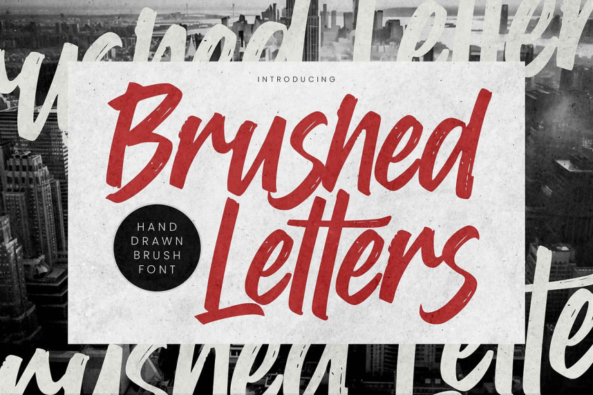 Brushed Letters Font - Befonts