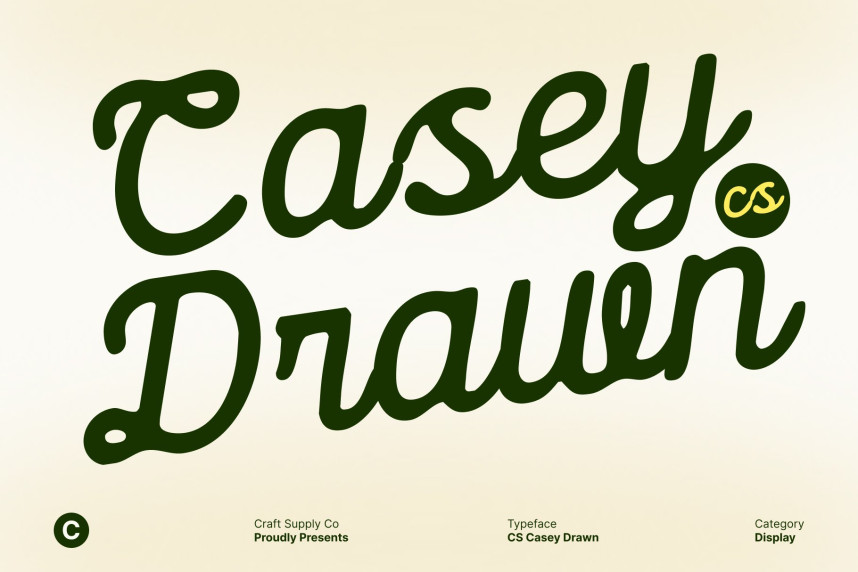 CS Casey Drawn Font - Befonts