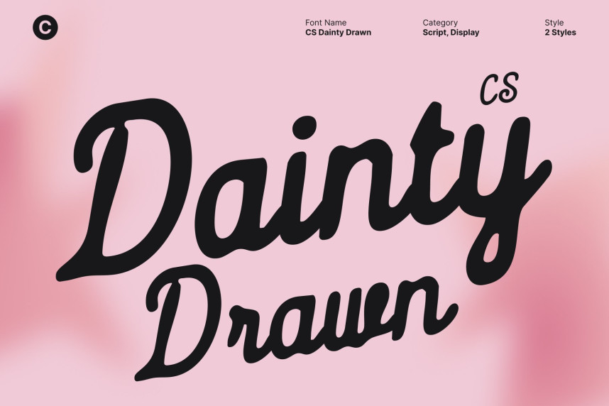 CS Dainty Drawn Font - Befonts