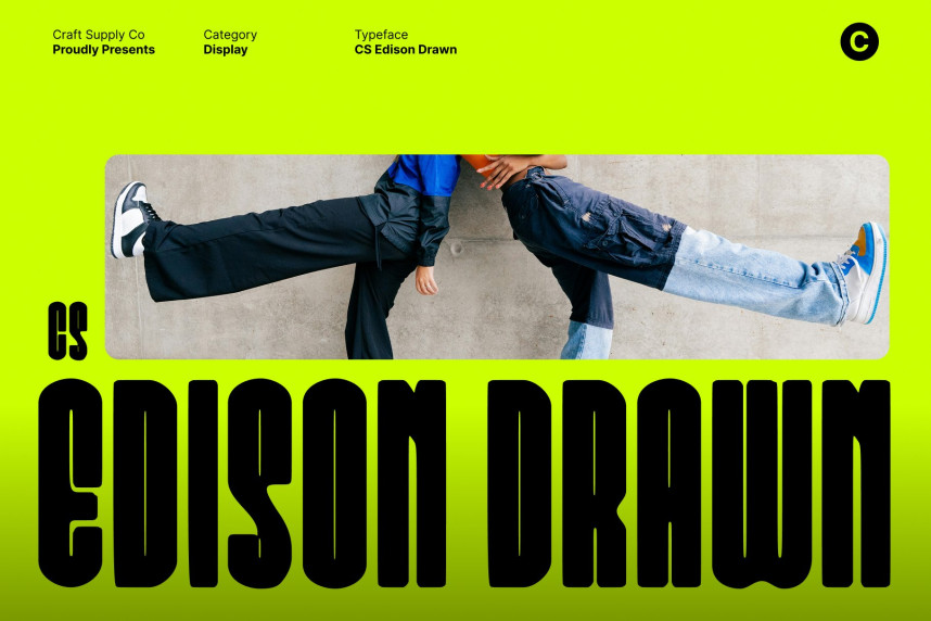 CS Edison Drawn Font - Befonts