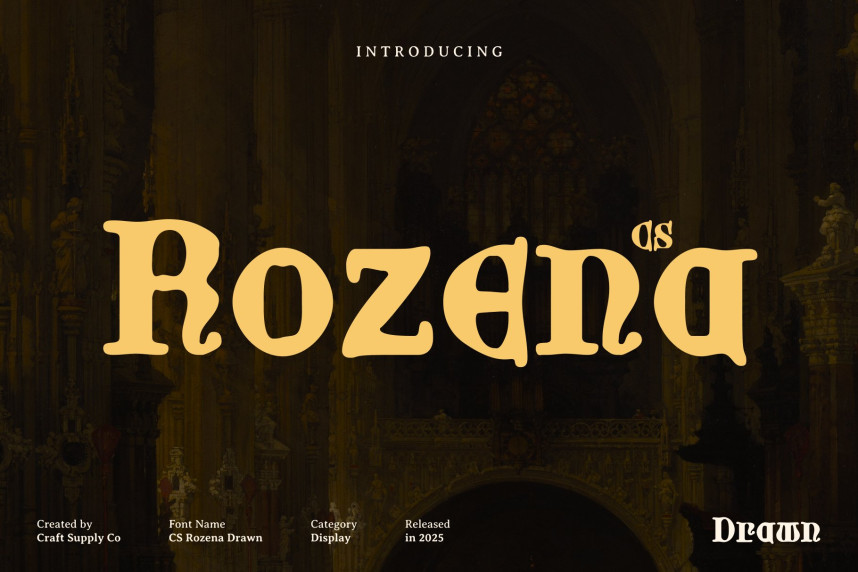 CS Rozena Drawn Font - Befonts
