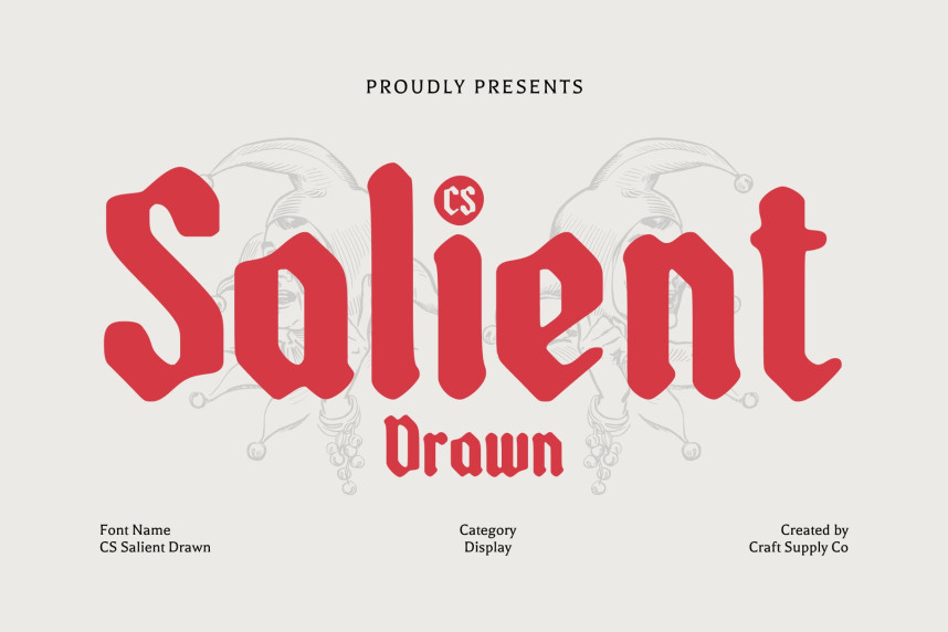 CS Salient Drawn Font - Befonts