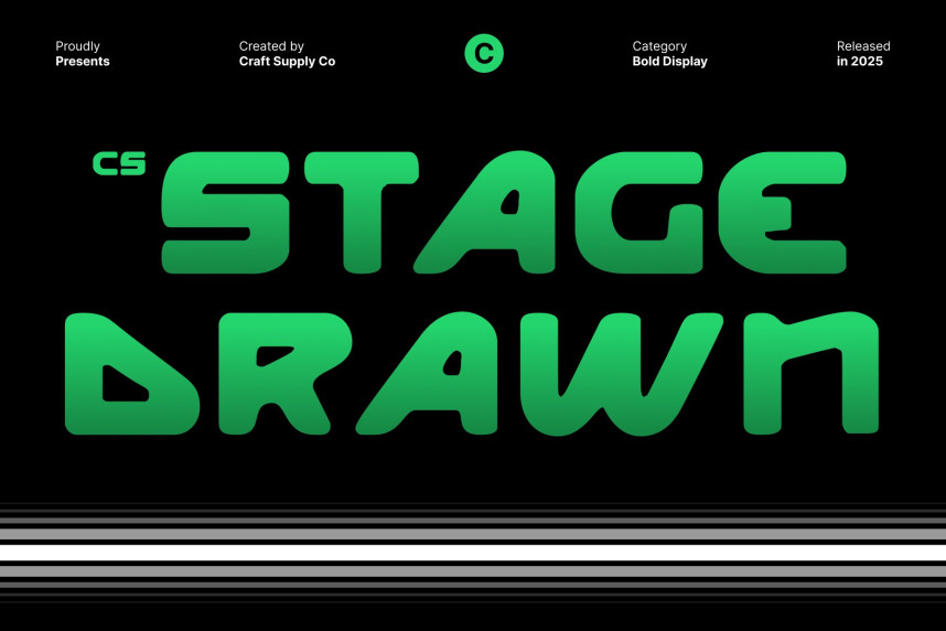 CS Stage Drawn Font - Befonts