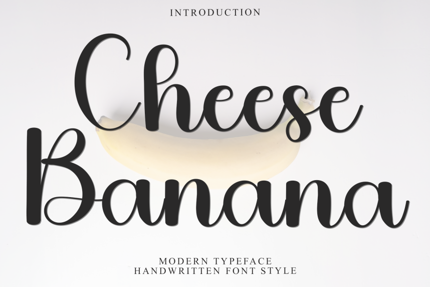 Cheese Banana Style Script Font - Download Free Font