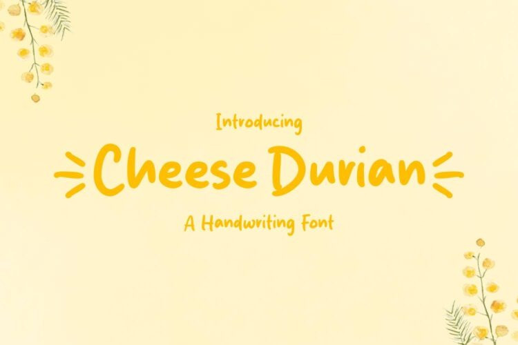 Cheese Durian Font - Befonts