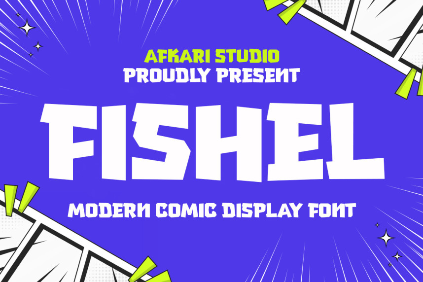Fishel - Modern Comic Display Font - Download Free Font
