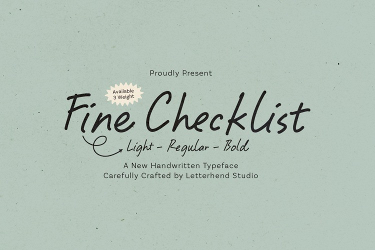 Fine Checklist Font - Befonts
