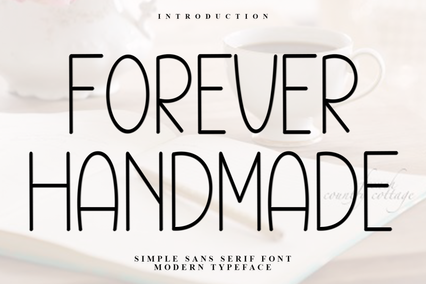 Forever Handmade - Simple Handwriting Font - Befonts