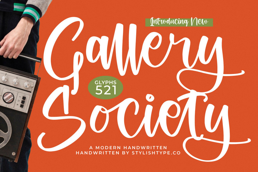 Gallery Society - Modern Handwritten Font - Befonts