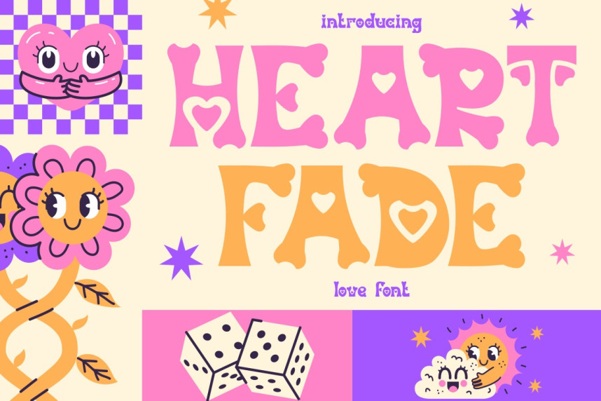 Heart Fade Love Font - Download Free Font