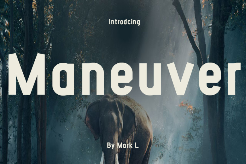 Maneuver Font Family - Befonts