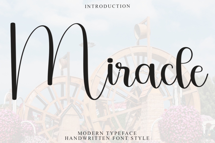 Miracle - Modern Script Handwritten Font - Download Free Font