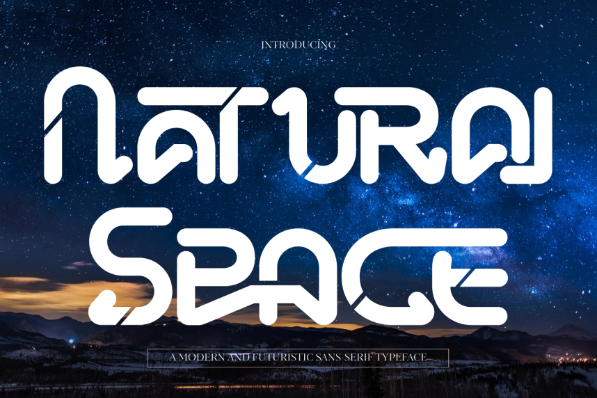 Natural Space - Futuristic Font - Download Free Font