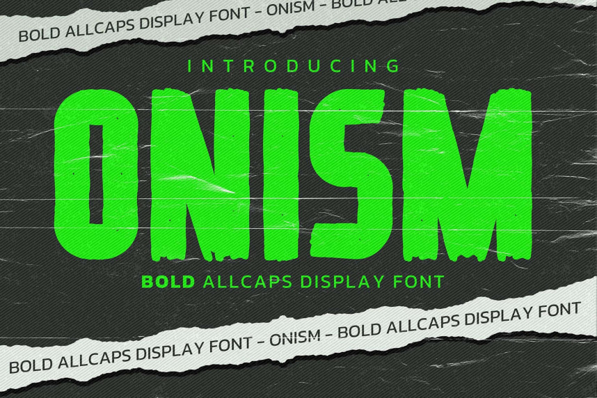 Onism Display Font - Befonts
