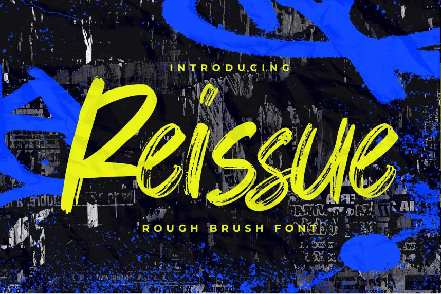 Reissue – Rough Brush Font - Download Free Font