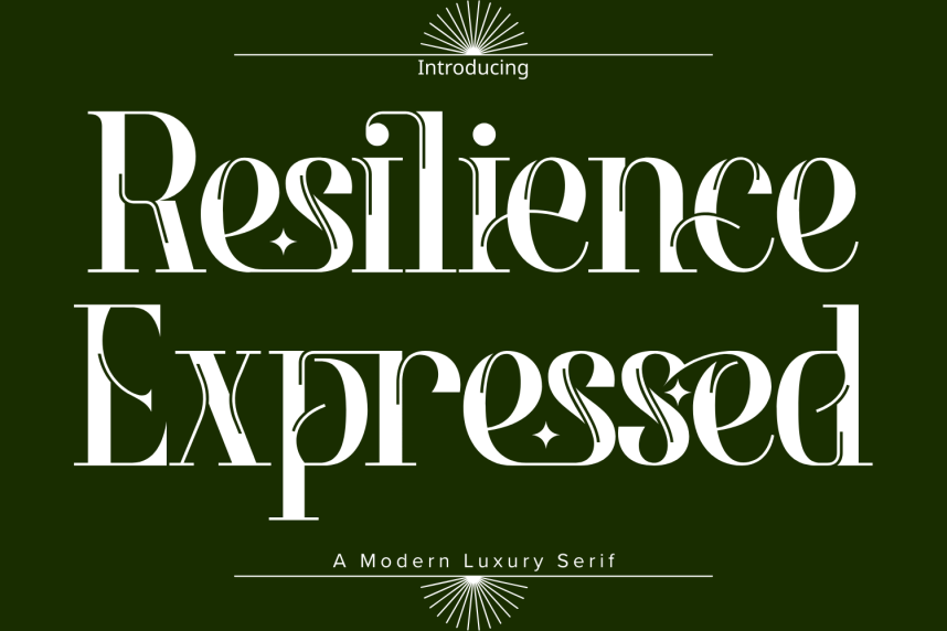 Resilience Expressed Font - Befonts