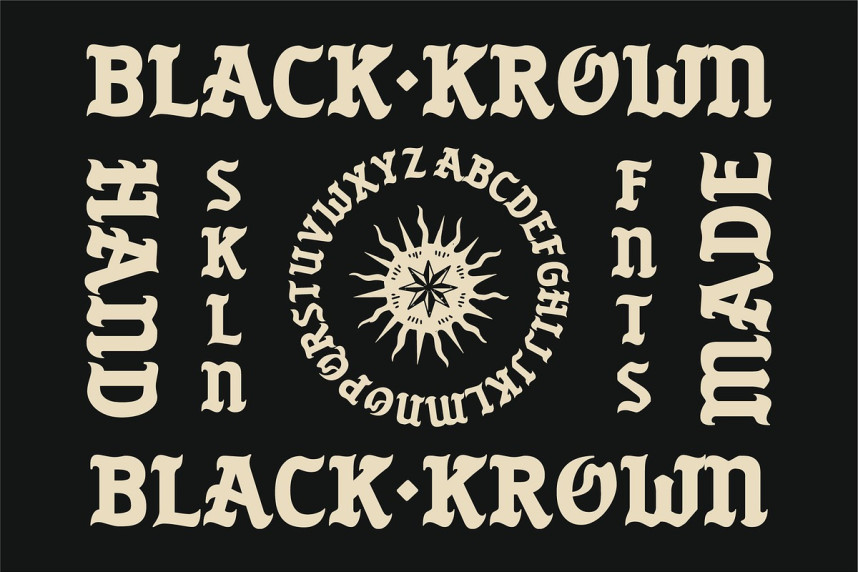 SFC Black Krown Font - Befonts