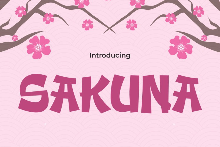 Sakuna Display Font - Befonts