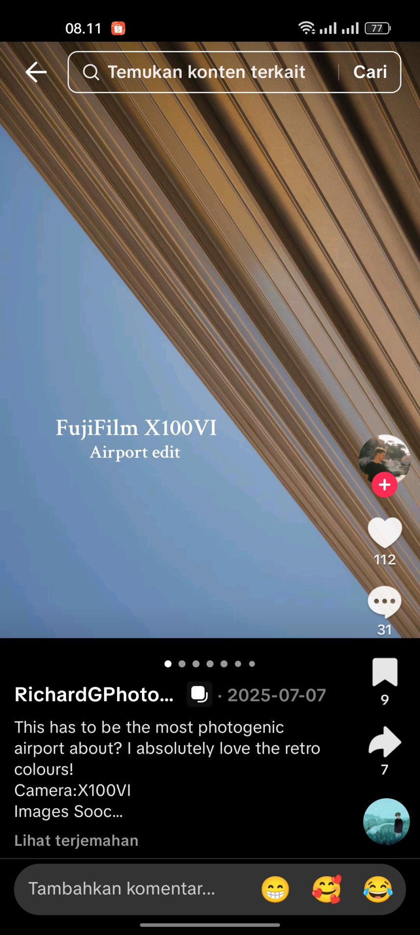 Crimson Text (Semibold) → Fujifilm X100VI Airport edit - Download free ...