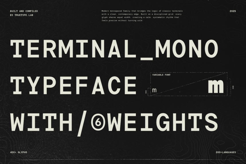 TRT Terminal Mono Font Family - Befonts