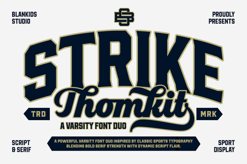 Thomkit Strike Font Duo - Befonts