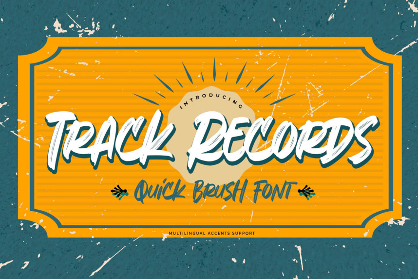 Track Records Font - Befonts