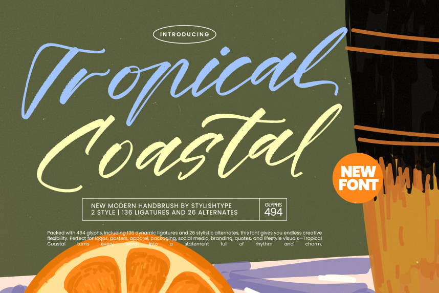 Tropical Coastal Font - Befonts