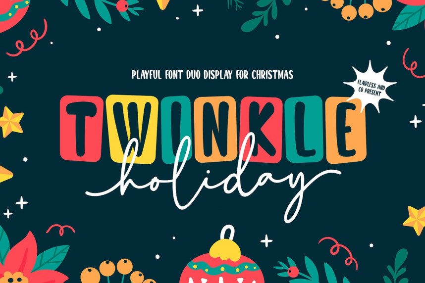 Twinkle Holiday Square Font - Download Free Font