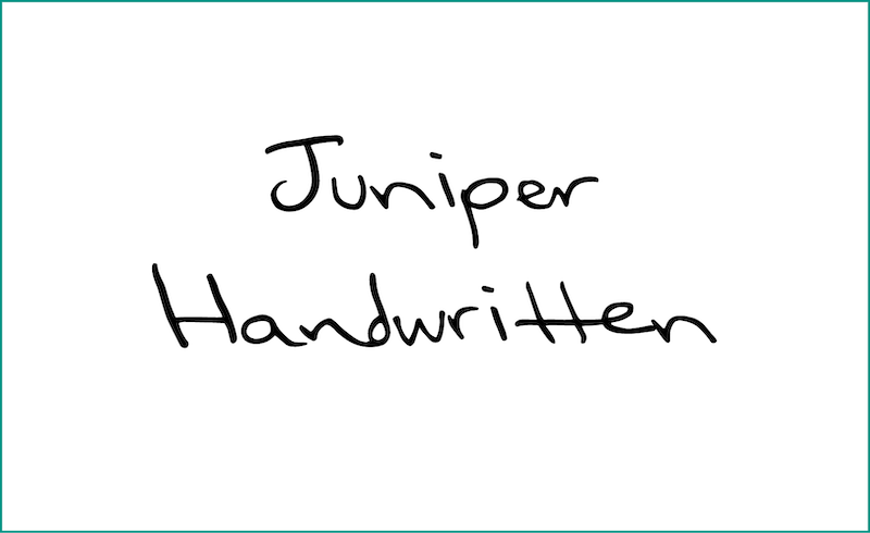 Juniper Handwritten Font - Download Free Font