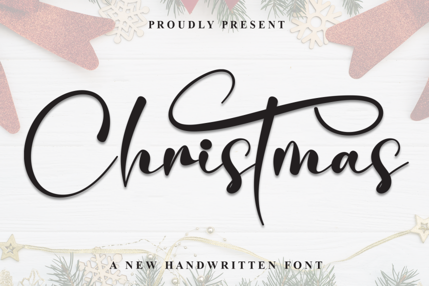 Christmas – Natural Script Handwritten Font - Befonts