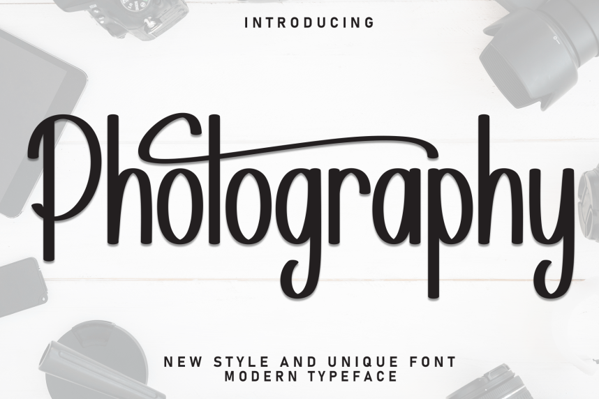 Photography – Handwritten Script Font - Befonts