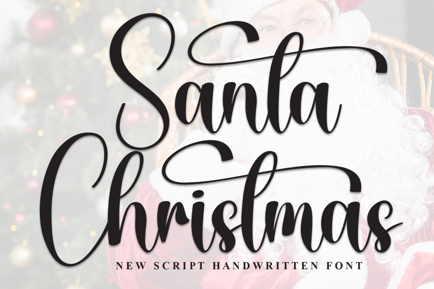 Santa Christmas – Creative Handwritten Font - Befonts