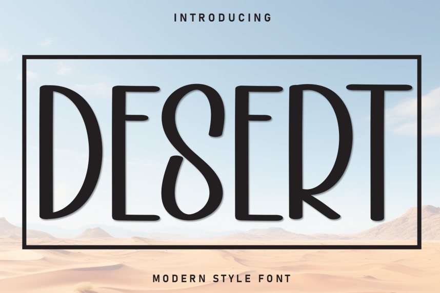 Desert – Modern Handmade Font - Befonts