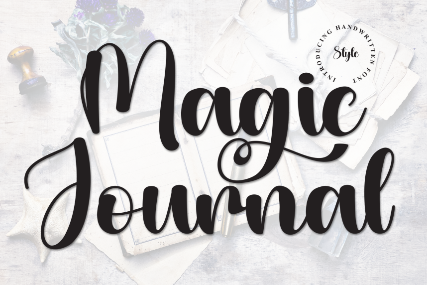Magic Journal Script Font - Befonts