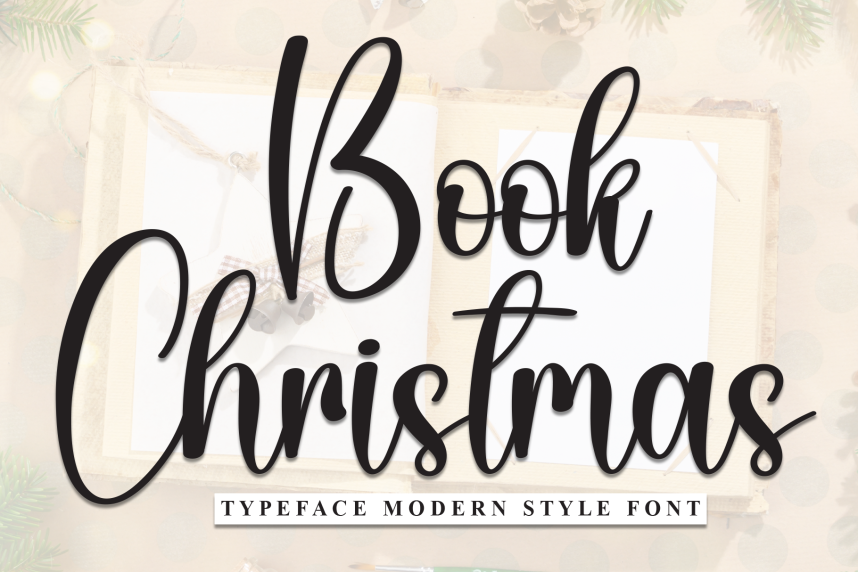Book Christmas Script Font - Download Free Font