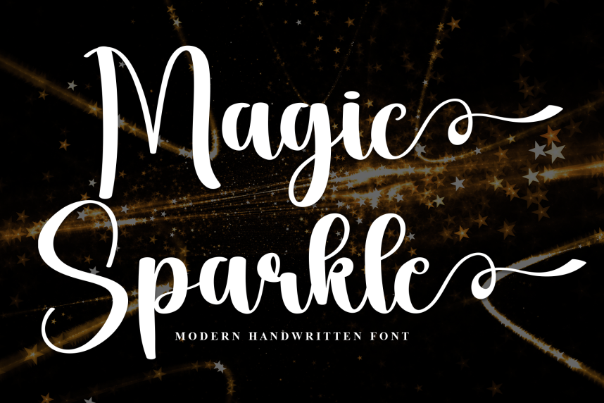 Magic Sparkle Calligraphy Font - Befonts