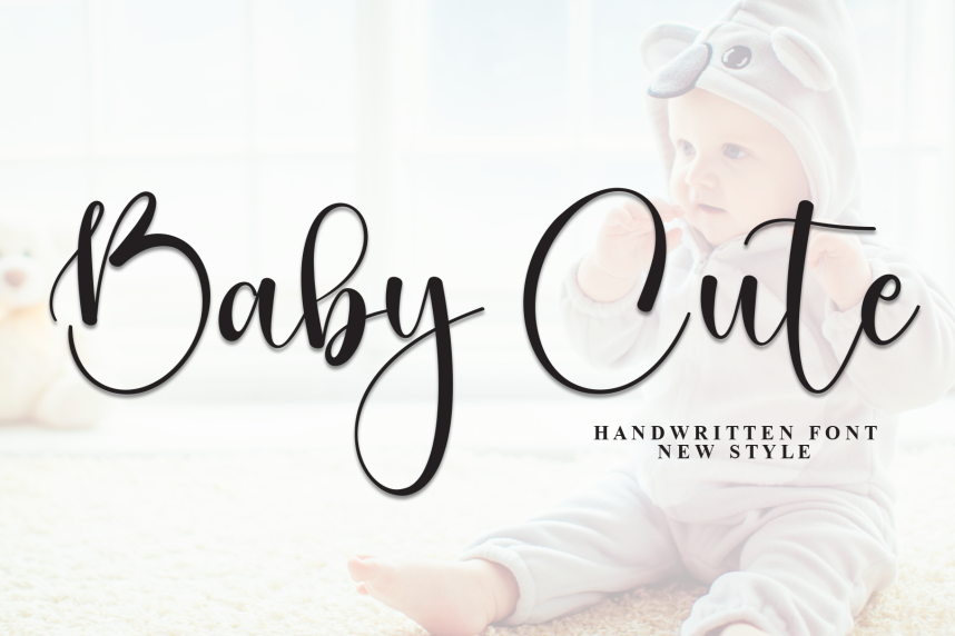 Baby Cute Calligraphy Font - Befonts