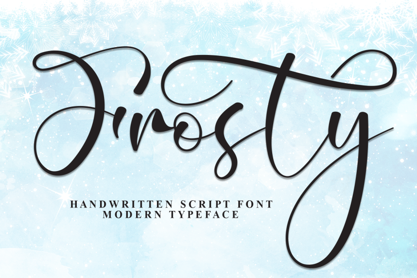Frosty – Authentic Handwritten Style Font - Befonts