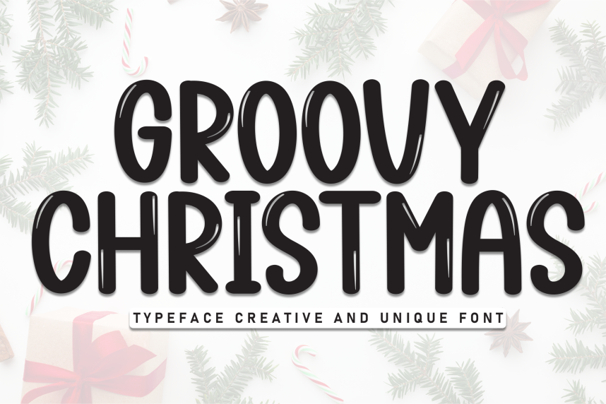 Groovy Christmas Playful Font - Befonts